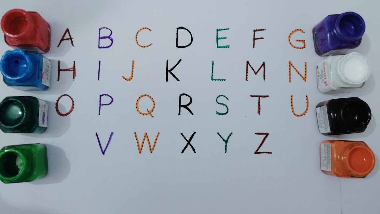 Preschool capital ABCD letters reading and writing|Learn english ...