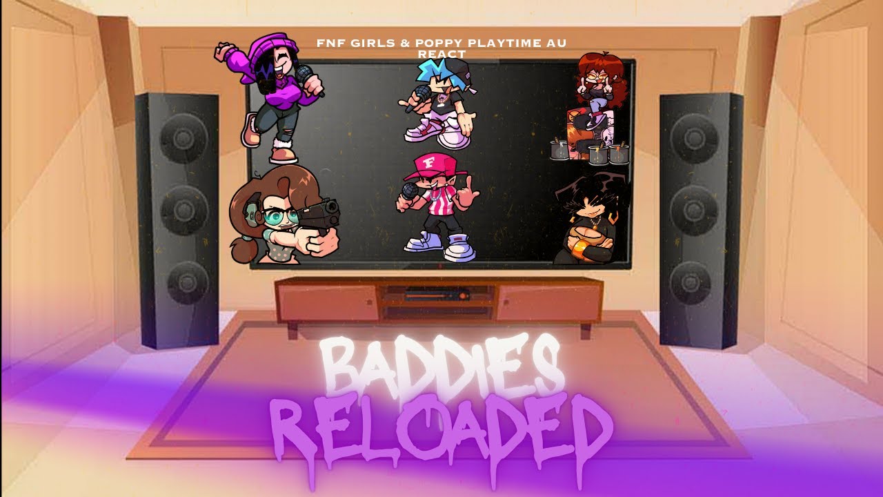 FNF Girls and Poppy Playtime AU React - FNF Baddies Reloaded - FNF Mod ...