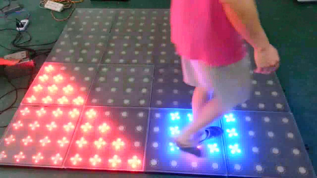 4X4 Pixels Interactive LED dance floor - YouTube