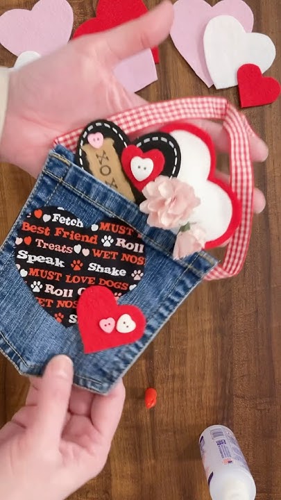 Pocket Full of Love Valentine Craft - YouTube