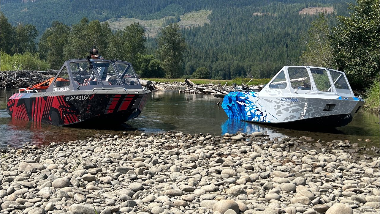 Jet boating the tight corners and shallow waters of the Shuswap river ...