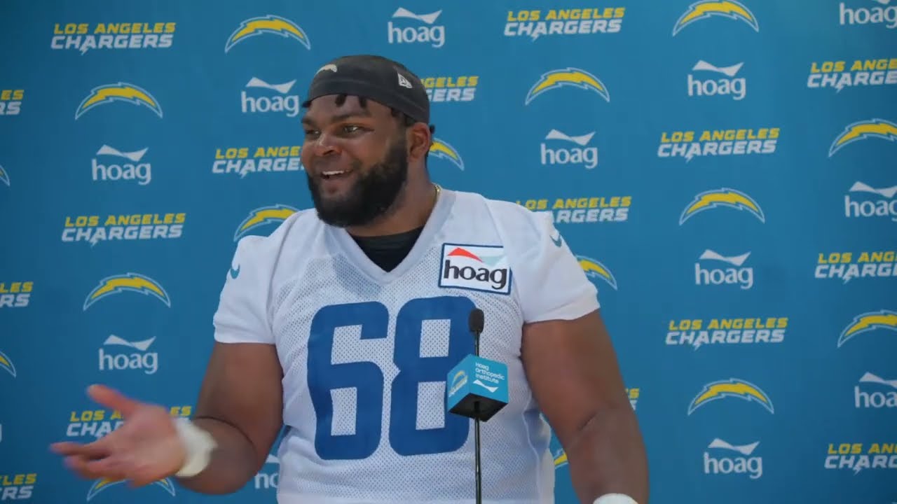 Jamaree Salyer 2022 Minicamp Press Conferences | LA Chargers - YouTube