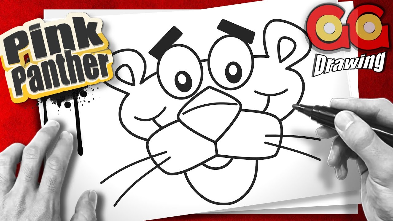 HOW TO DRAW PINK PANTHER !? | Easy | Step by Step - YouTube