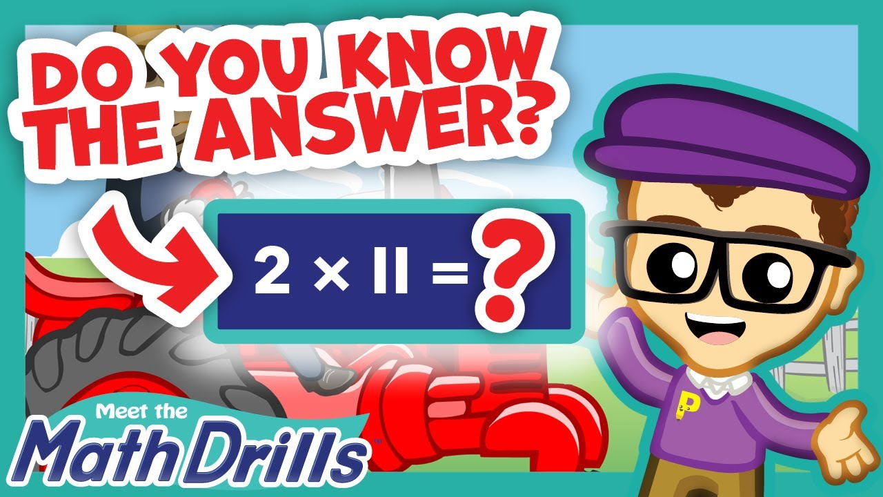 Practice Multiplying by 2’s! | Meet the Math Drills - Multiplication ...