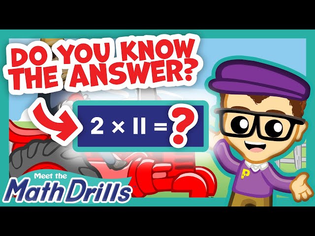 Practice Multiplying by 2’s! | Meet the Math Drills - Multiplication ...