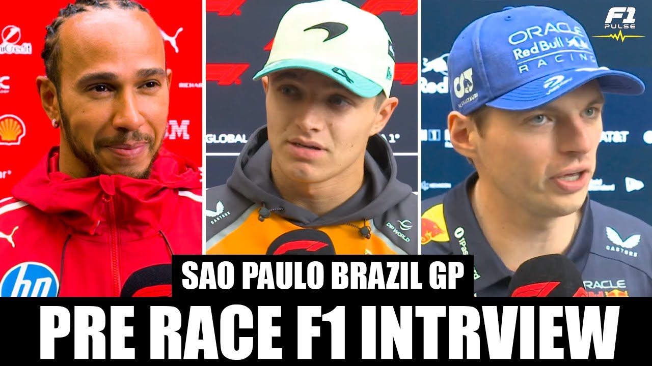 F1 Pre Race Drivers Interviews | Sao Paulo Brazil GP 2025 - YouTube