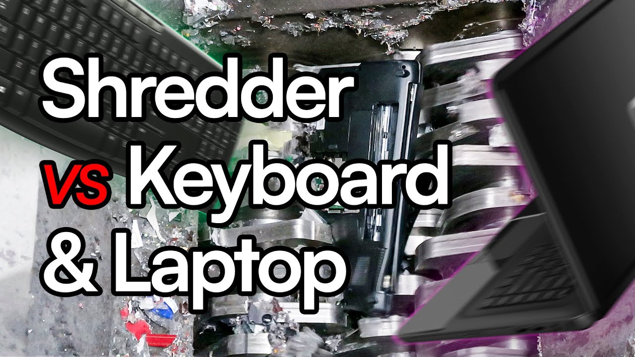 Shredding Keyboard & Laptop (+ Close Up) | Brantjes.com - YouTube