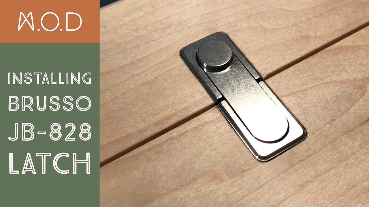 Installing a Brusso JB-828 latch - YouTube