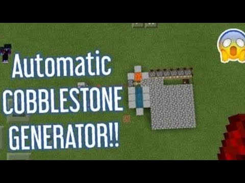 HOW TO MAKE COBLESTONE GENERATOR IN MINECRAFT. TUTORIAL. - YouTube