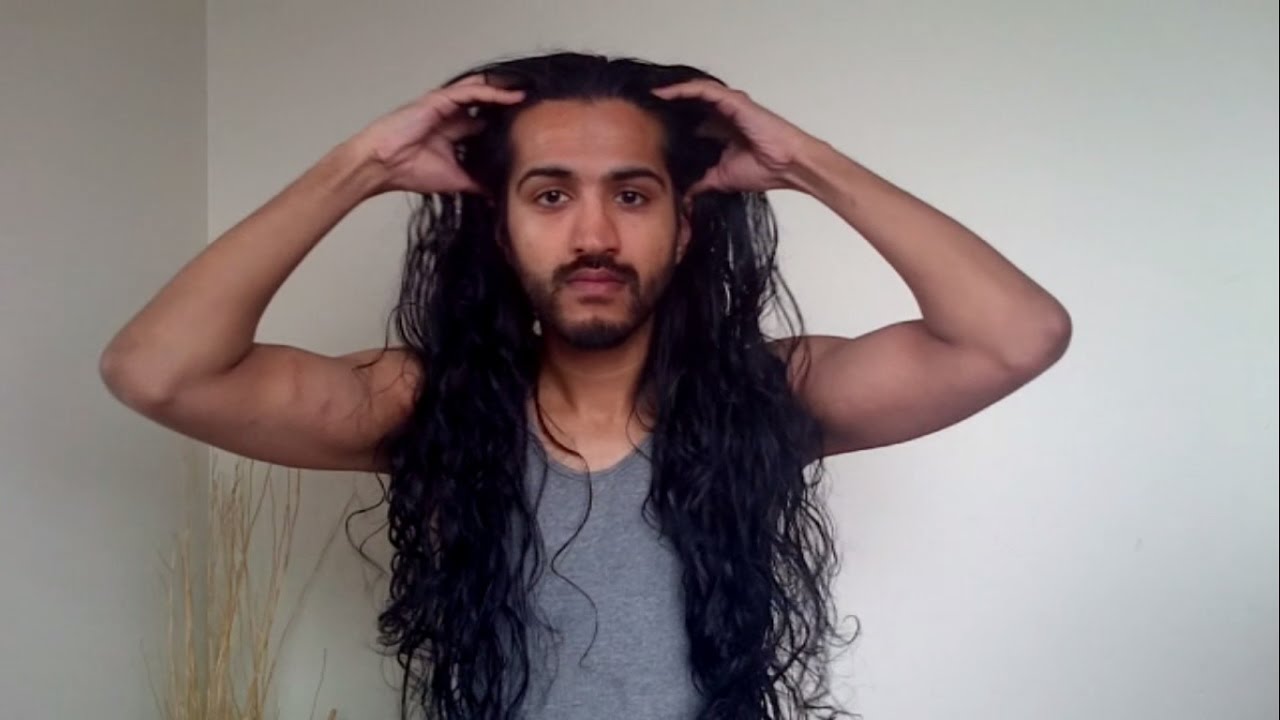 Men's Long Hair 66 Month Update | Washday & Heavy Oiling LOC method ...