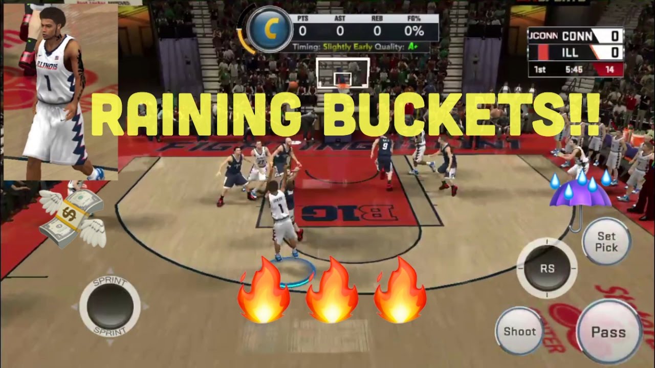 GETTING BUCKETS IN MY FIRST COLLEGE GAME [ NBA 2K17 IOS/ ANDROID - YouTube