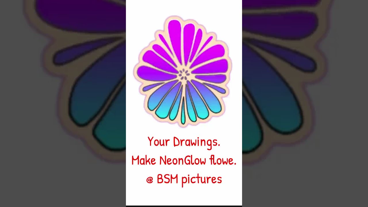 How To Make A Neon Light Effect In Photoshop Neon Glowing Flower How To Make A Neon Light Effect In Photoshop Neon Glowing Flower