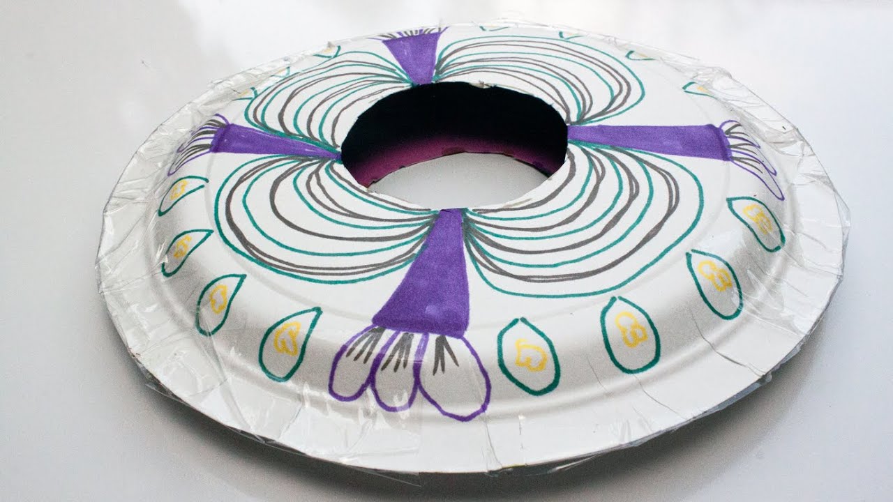 Paper Plate Frisbee - A WheatonArts Family Art Workshop - YouTube