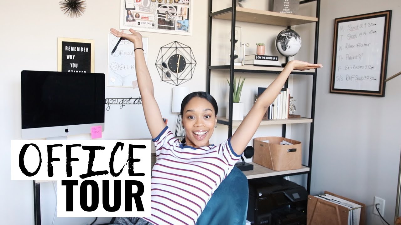 MY (DOPE) HOME OFFICE TOUR 2019 - YouTube