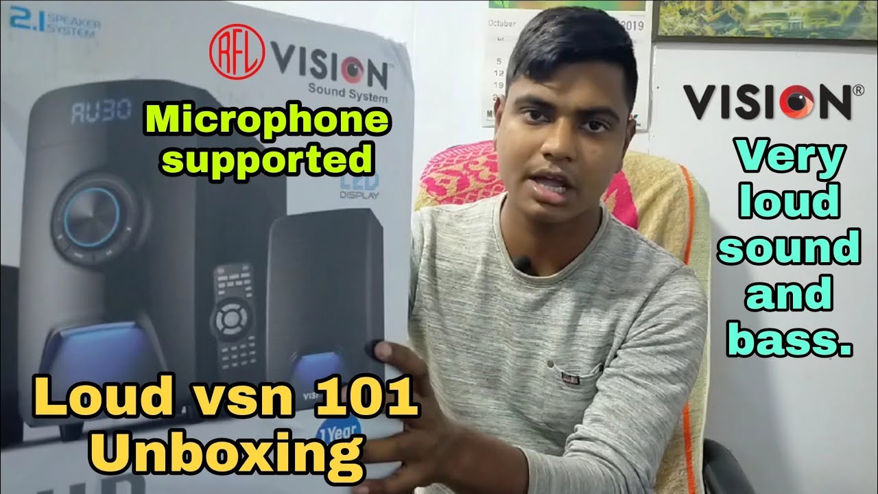 RFL Vision loud vsn 101 microphone supported| Unboxing | Rview and ...