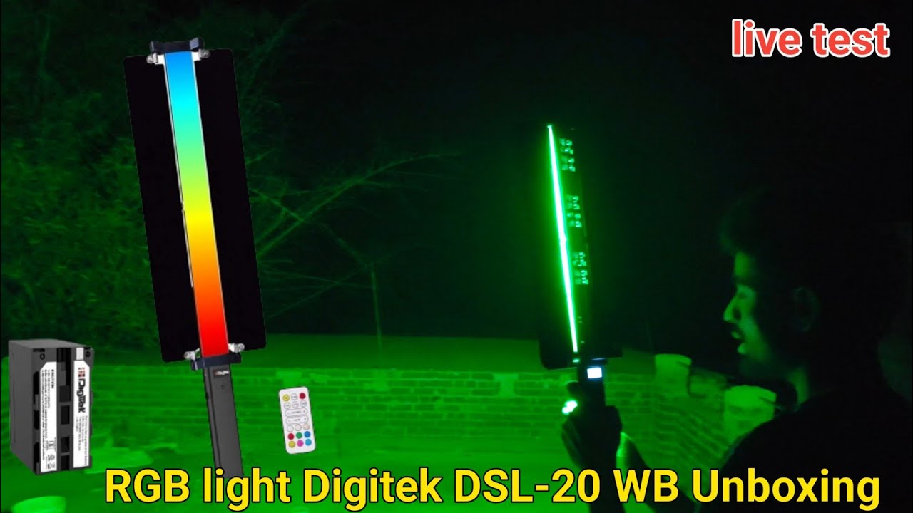 DIGITEK DSL-20WB RGB Pro Combo Portable Handheld RGB LED Light Wand ...