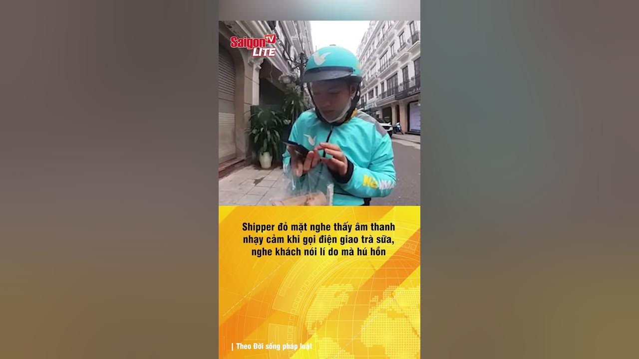 Shipper đỏ mặt nghe thấy âm thanh nh.ạy c.ảm khi gọi điện giao trà sữa #shorts - YouTube