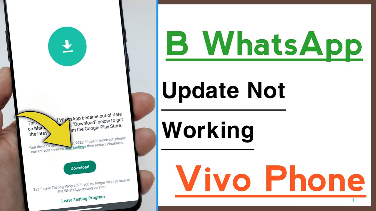 How To Fix WhatsApp Business Update Problem Solve in Vivo Phone - YouTube