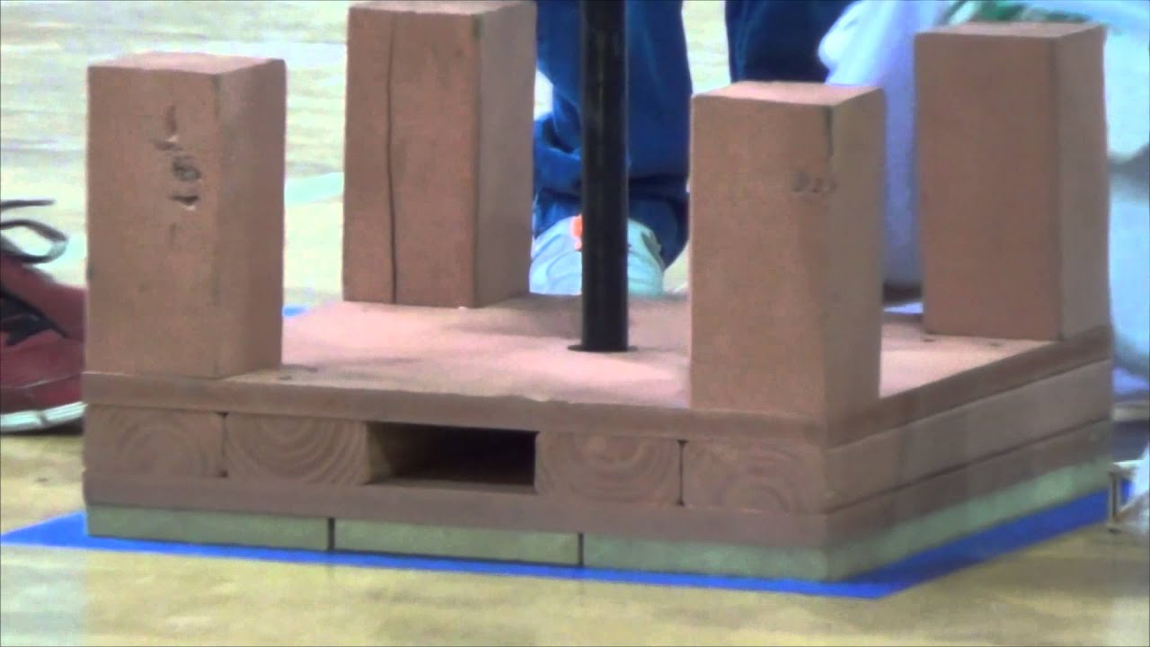 Odyssey of the Mind 2014 Houston regionals, balsa structure crush, two ...