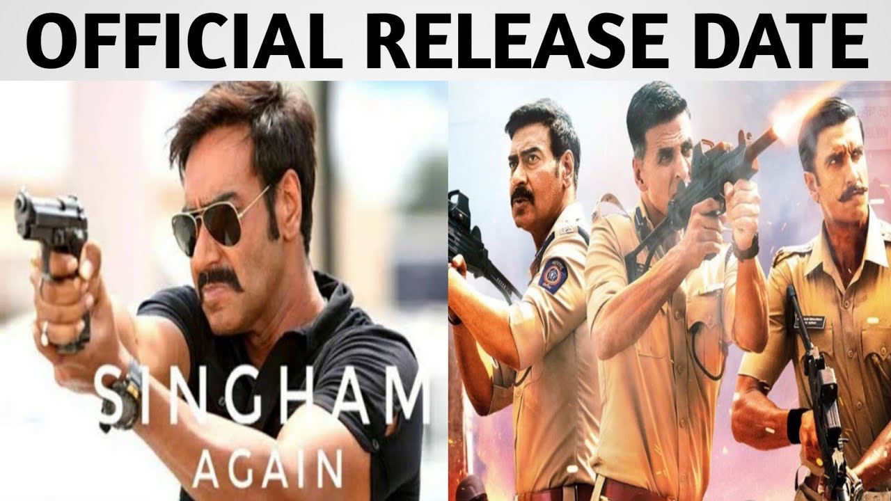 SINGHAM AGAIN RELEASE DATE | AJAY DEVGAN | ROHIT SHETTY | SINGHAM 3 ...