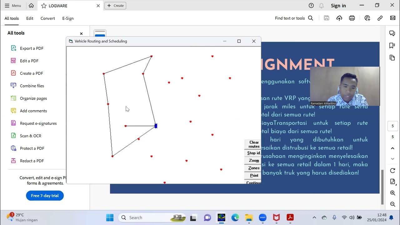 KEPUTUSAN VRP TERBAIK FROM USING SOFTWARE LOGWARE - YouTube
