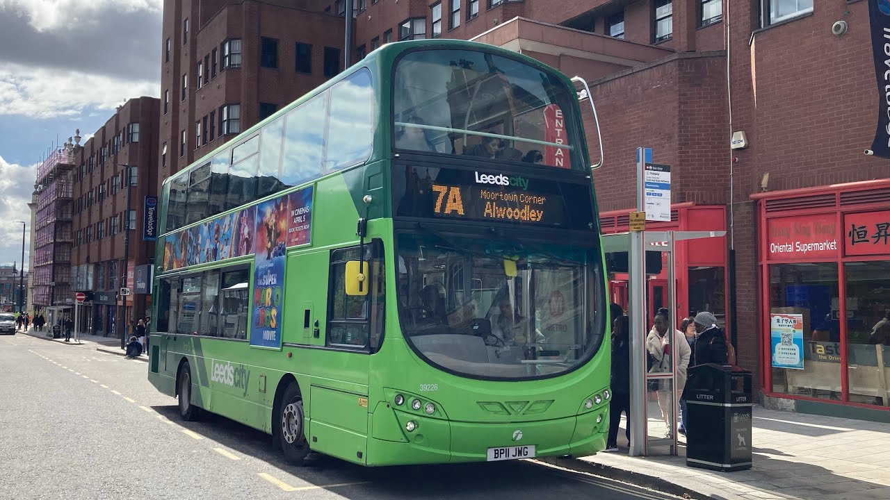 *Knackered* First Leeds Volvo B5LH Gemini 2 39226 (BP11 JWG) service:7A ...