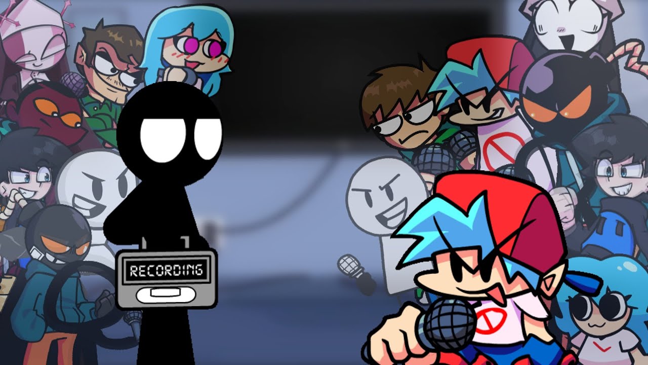 FNF' Boombox, but every turn, another character sings it. - YouTube