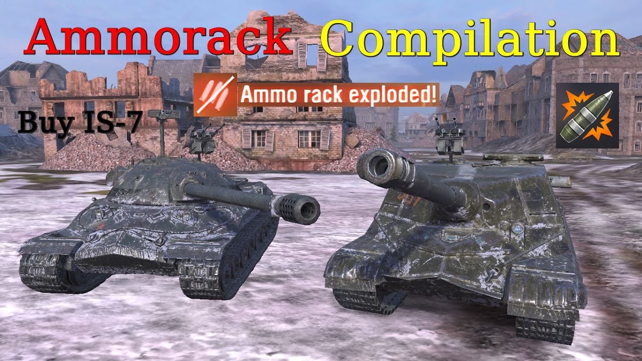 OBJ 268 and IS-7 in platoon + Ammorack Compilation + HE shots - WOT B ...