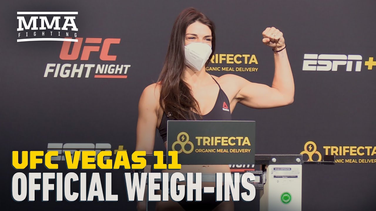 UFC Vegas 11 Weigh-In Highlights - MMA Fighting - YouTube