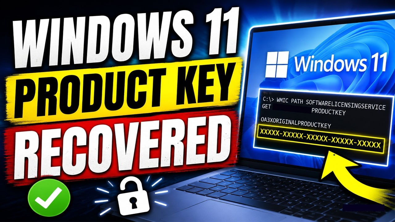 Recover lost Windows product keys - YouTube
