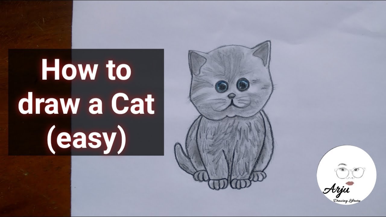 How to draw a Cat || Easy drawing Step by step || - YouTube