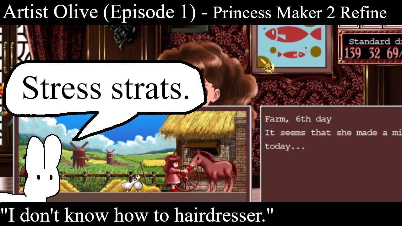 Artist Olive (Episode 1) - Princess Maker 2 Refine - YouTube