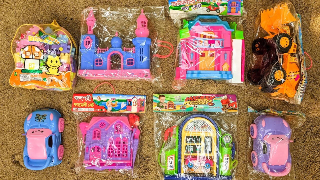 Brand New Toys Unboxing | Cartoon Toys | Cartoon House, Construction ...