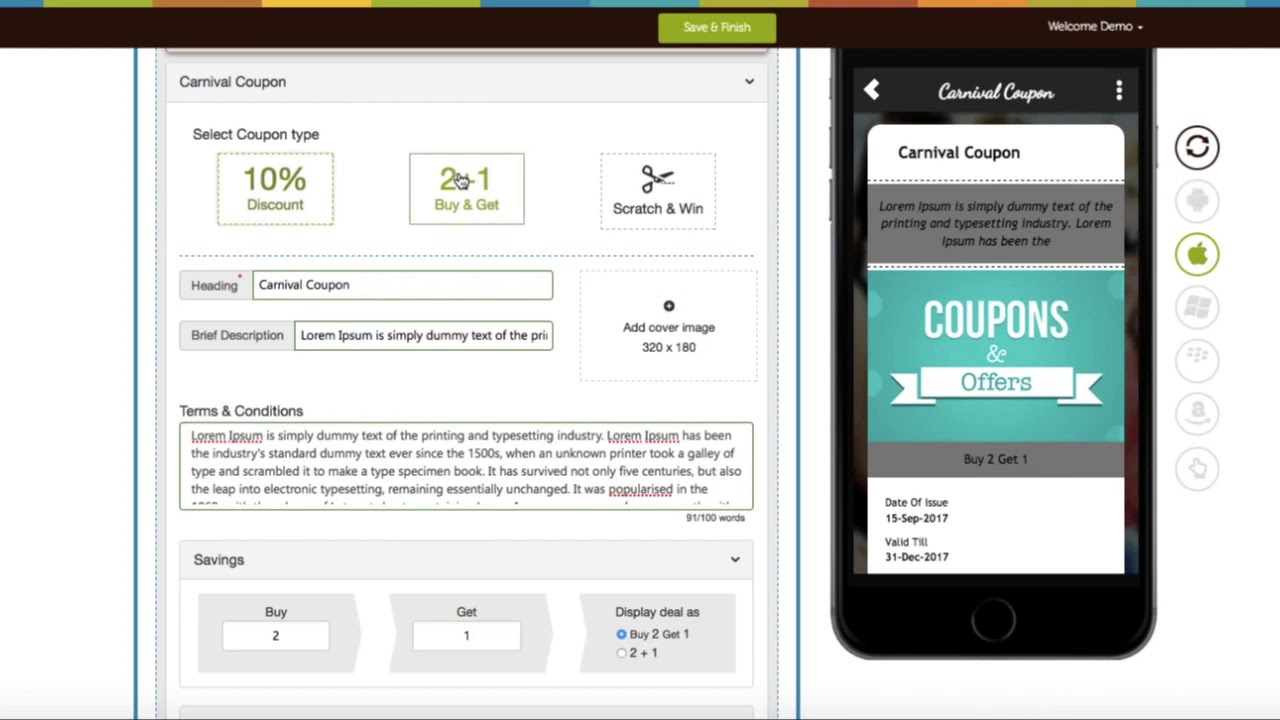 How to integrate Coupon feature in your App. - YouTube