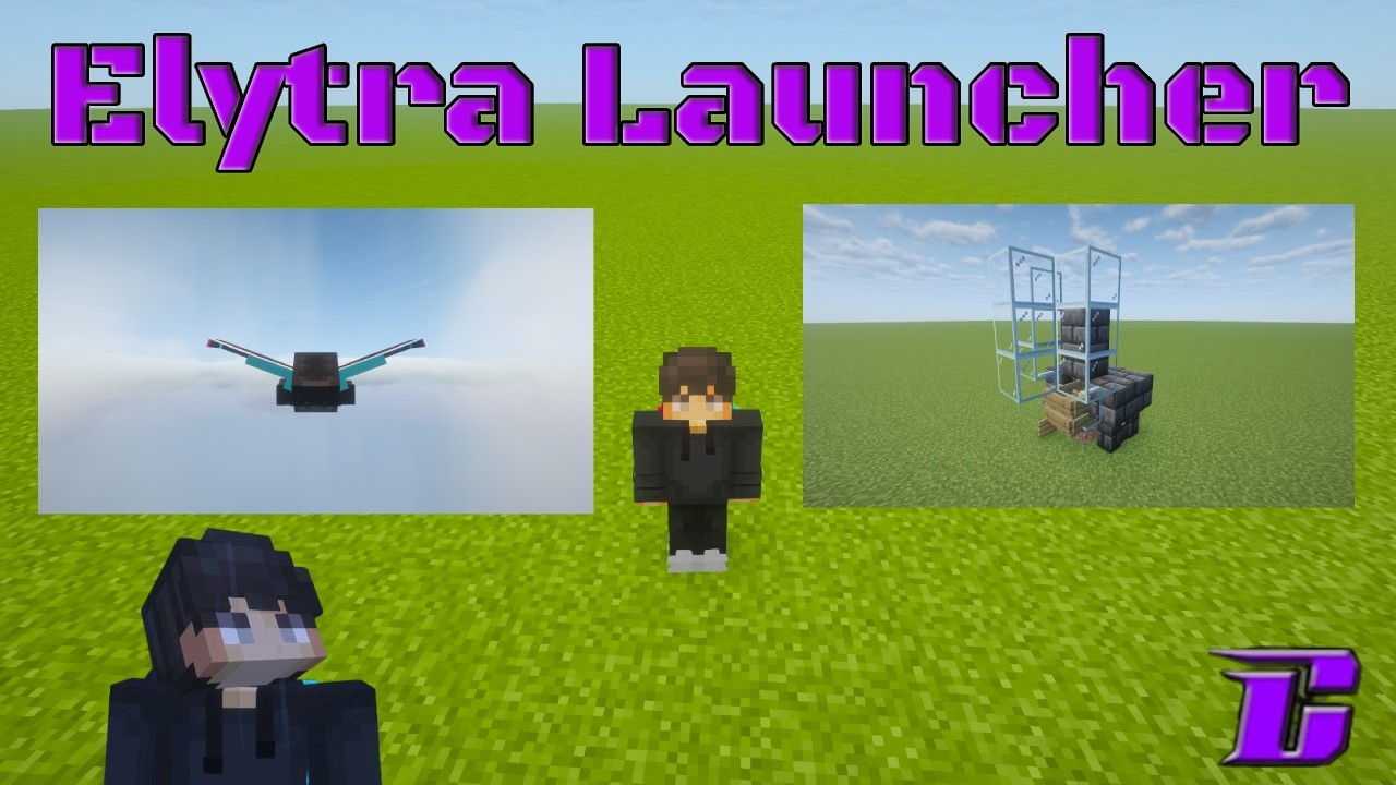 How to make an Elytra Launcher in Minecraft - YouTube