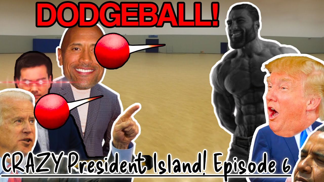 CRAZY President Island! Episode 6: Dodgeball & Trampolines - YouTube