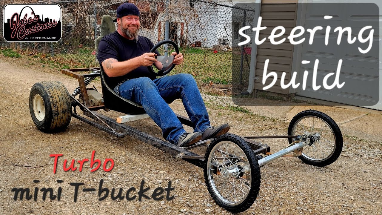 Turbo mini T-bucket build - Steering Fab and Rolling Chassis - YouTube