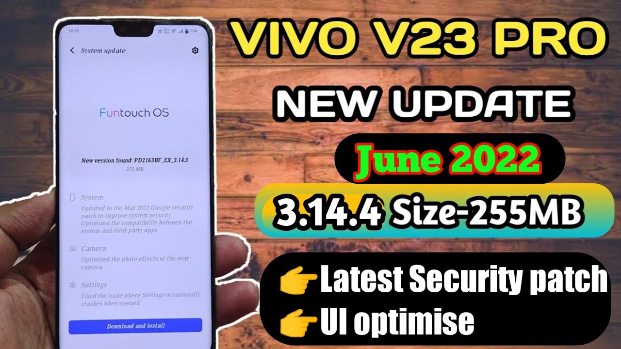 Vivo V23pro New Update in June 2022 | Latest Security Patch | New ...
