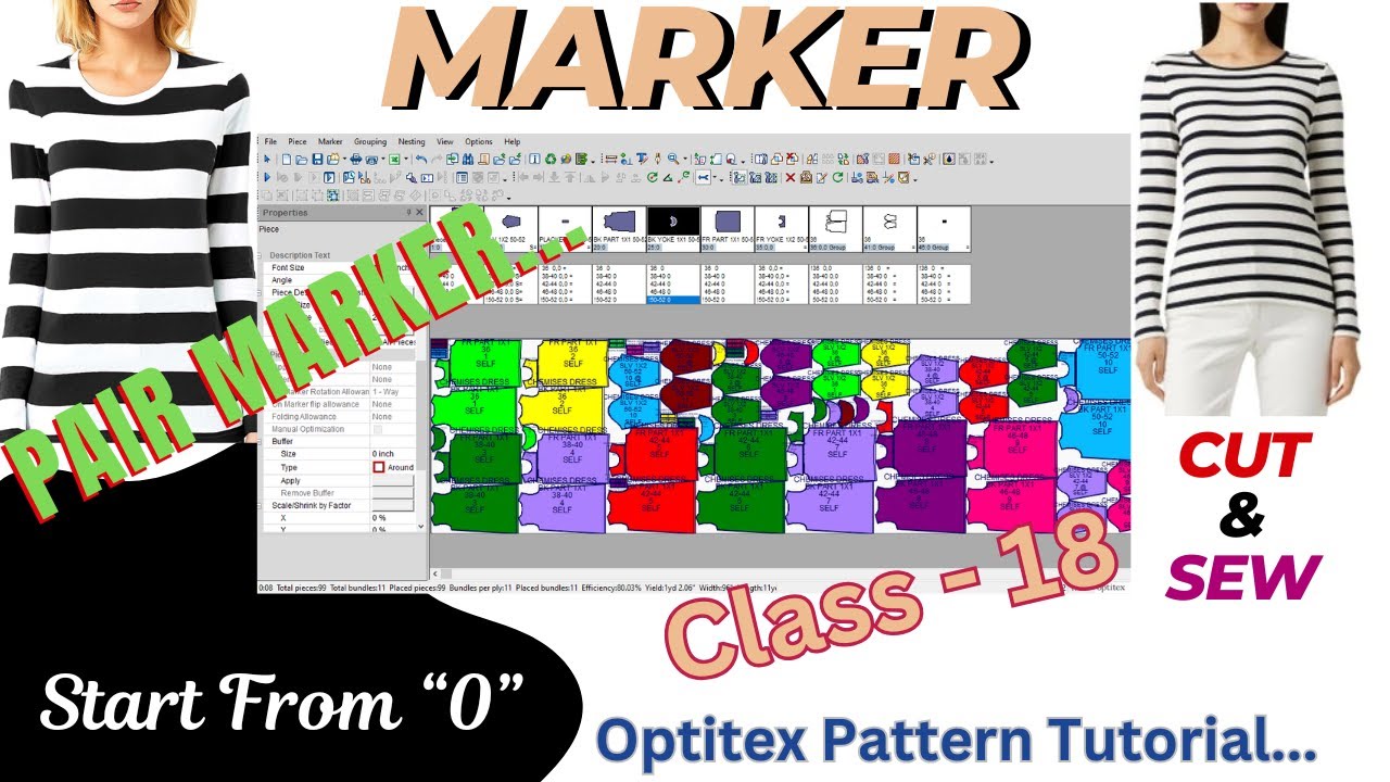 MARKER | PAIR MARKER || STRIPE MARKER|| OPTITEX MARKER TUTORIAL|| CLASS ...