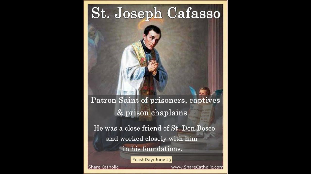June 17 Saint Joseph Cafasso - YouTube