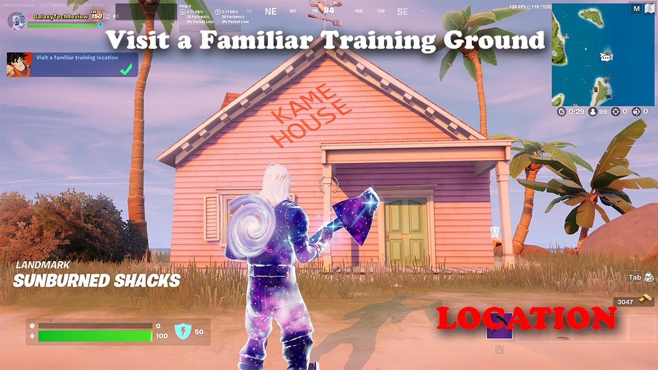 Visit a Familiar Training Ground Location Fortnite - YouTube