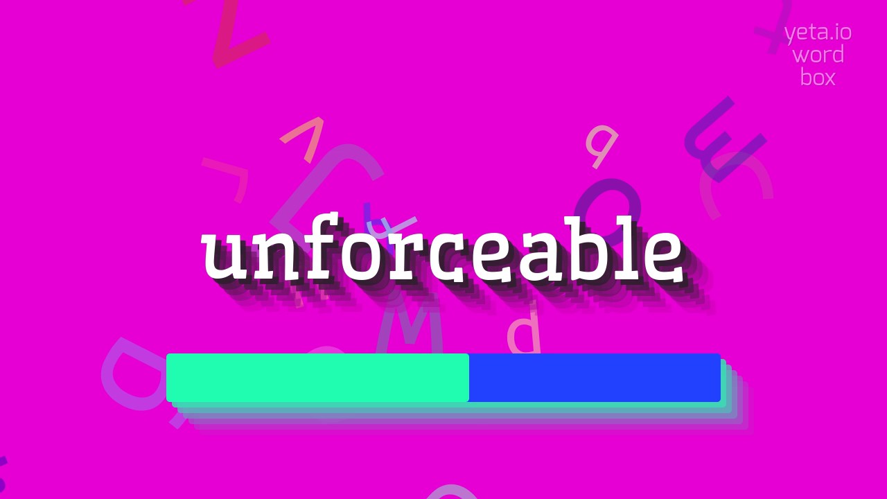 How to say "unforceable"! (High Quality Voices) - YouTube