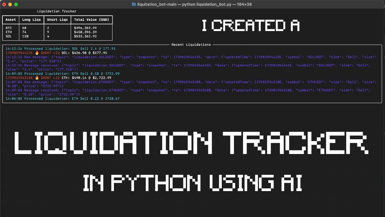 Creating A Liquidation Tracker With AI - YouTube