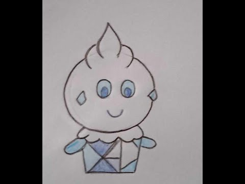 How to draw a Vanillite pokemon step by step (easy drawing) - YouTube