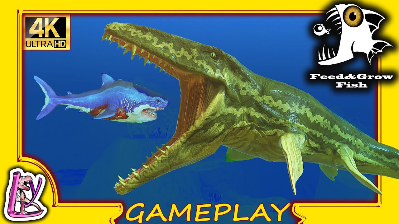 JE DEVIENS ÉNORME EN PROGNATHODON !! FISH FEED & GROW 4K60 | Gameplay ...