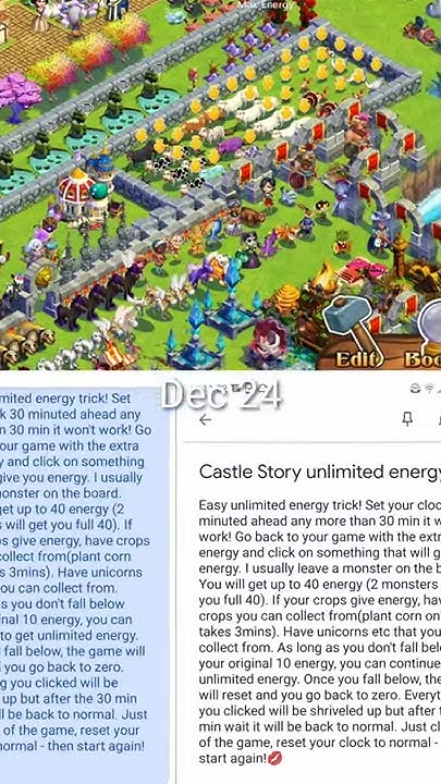 Castle Story unlimited energy trick! - YouTube