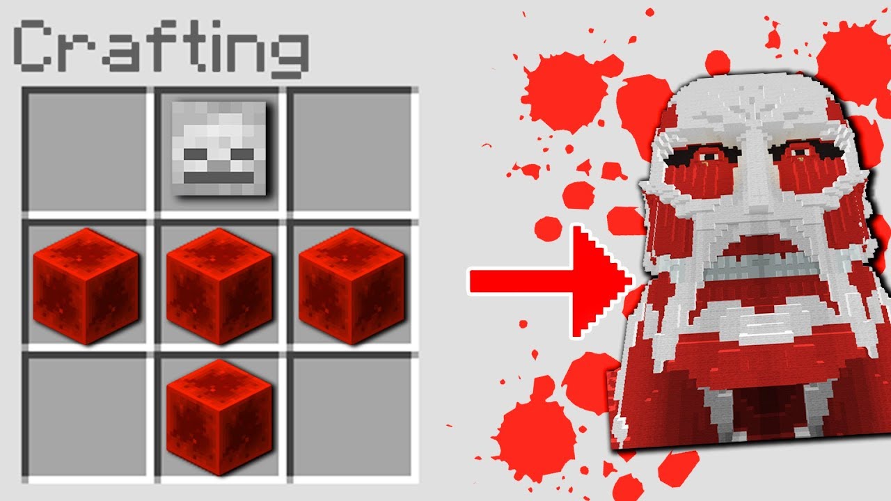 HOW TO SUMMON THE COLOSSAL TITAN IN MINECRAFT!!! - YouTube