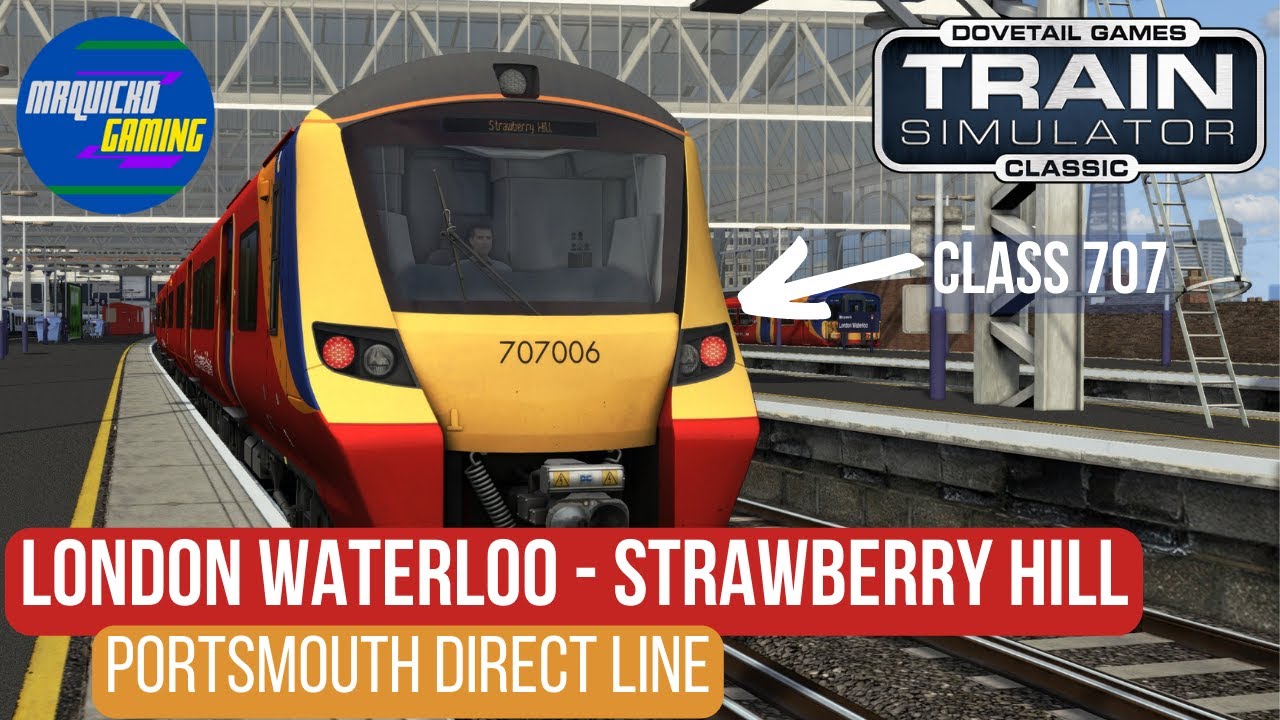London Waterloo to Strawberry Hill | Class 707 | Train Simulator - YouTube