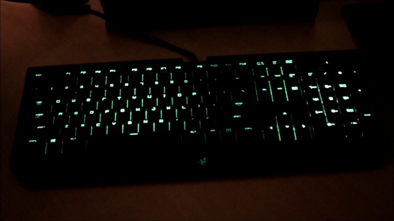 Razer BlackWidow Ultimate 2016 Lighting Options - YouTube