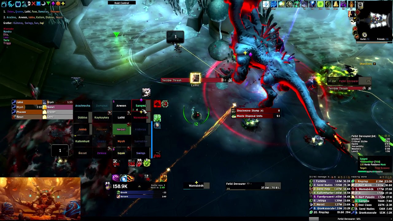 Astounding VS Fetid Devourer Mythic - Resto Druid PoV - YouTube